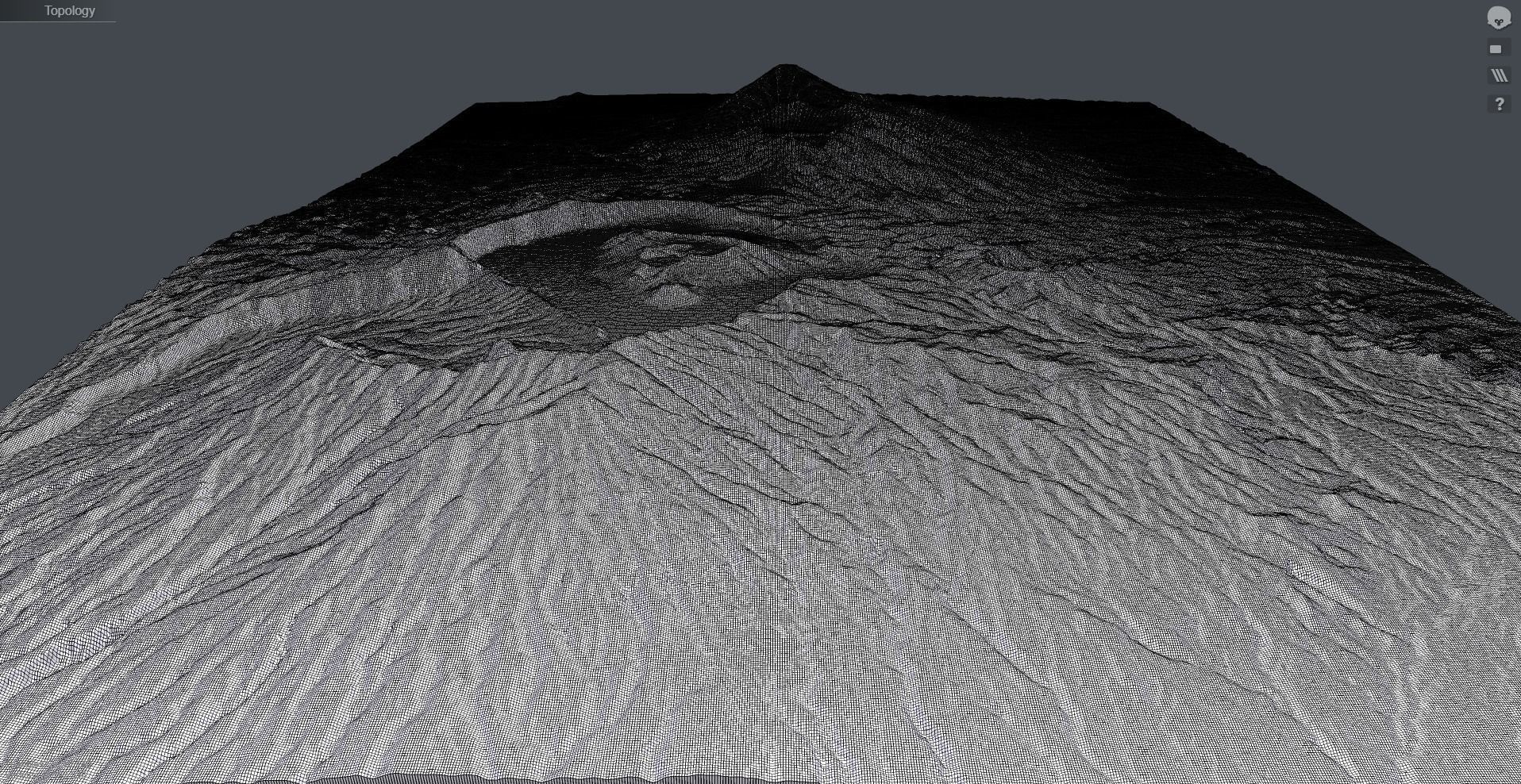 Mountain landscape Volcano Merapi in Indonesia 3D model | CGTrader