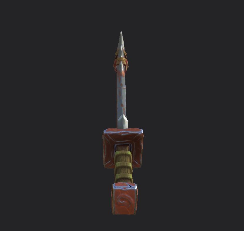 3D model Stylized Lizard Sword PBR low-poly PBR-SPEC-GLOSS VR / AR ...