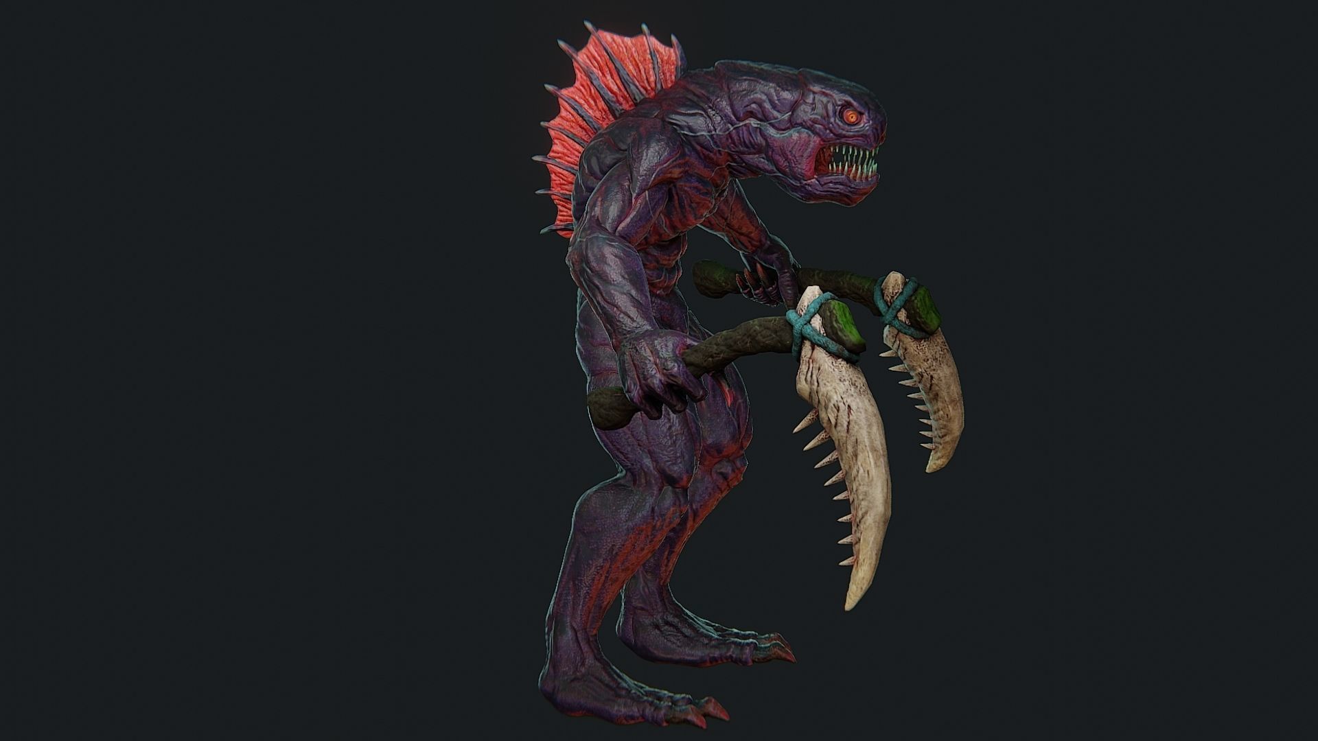 3D model Fantasy fish warrior character VR / AR / low-poly | CGTrader