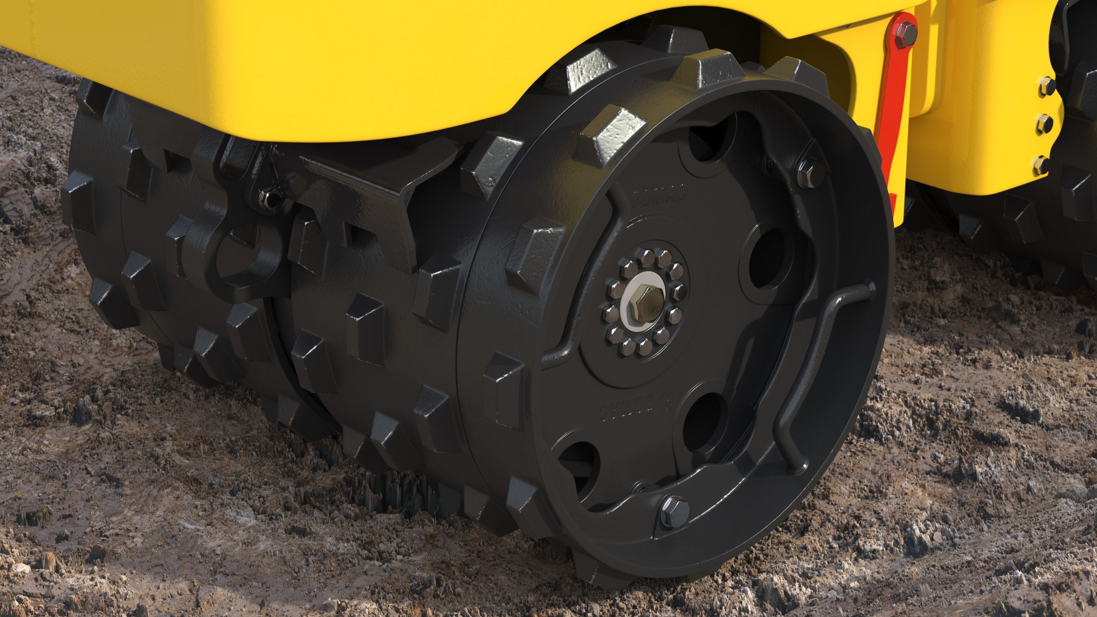 Bomag BMP 8500 Trench Roller 3D model | CGTrader