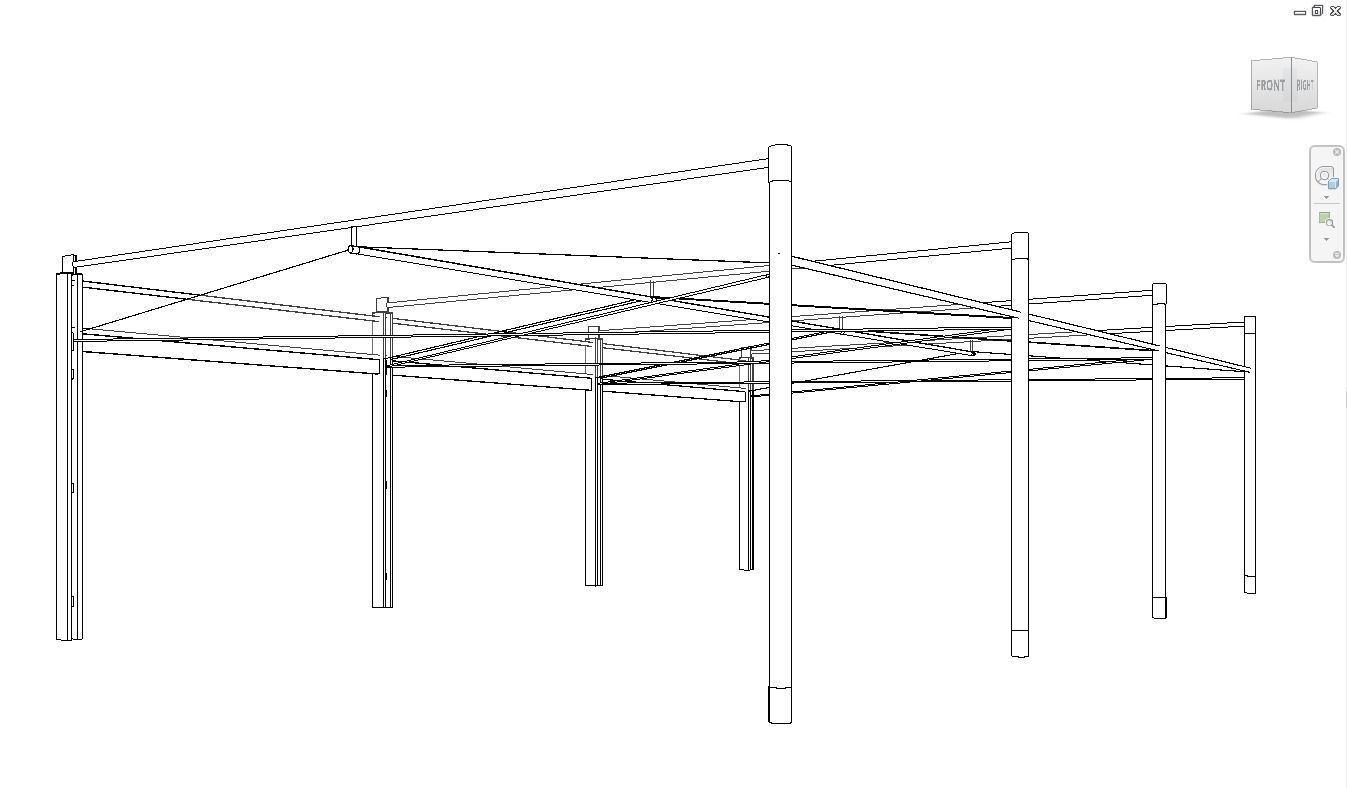 3D model Revit Family - Canopy 01 VR / AR / low-poly | CGTrader