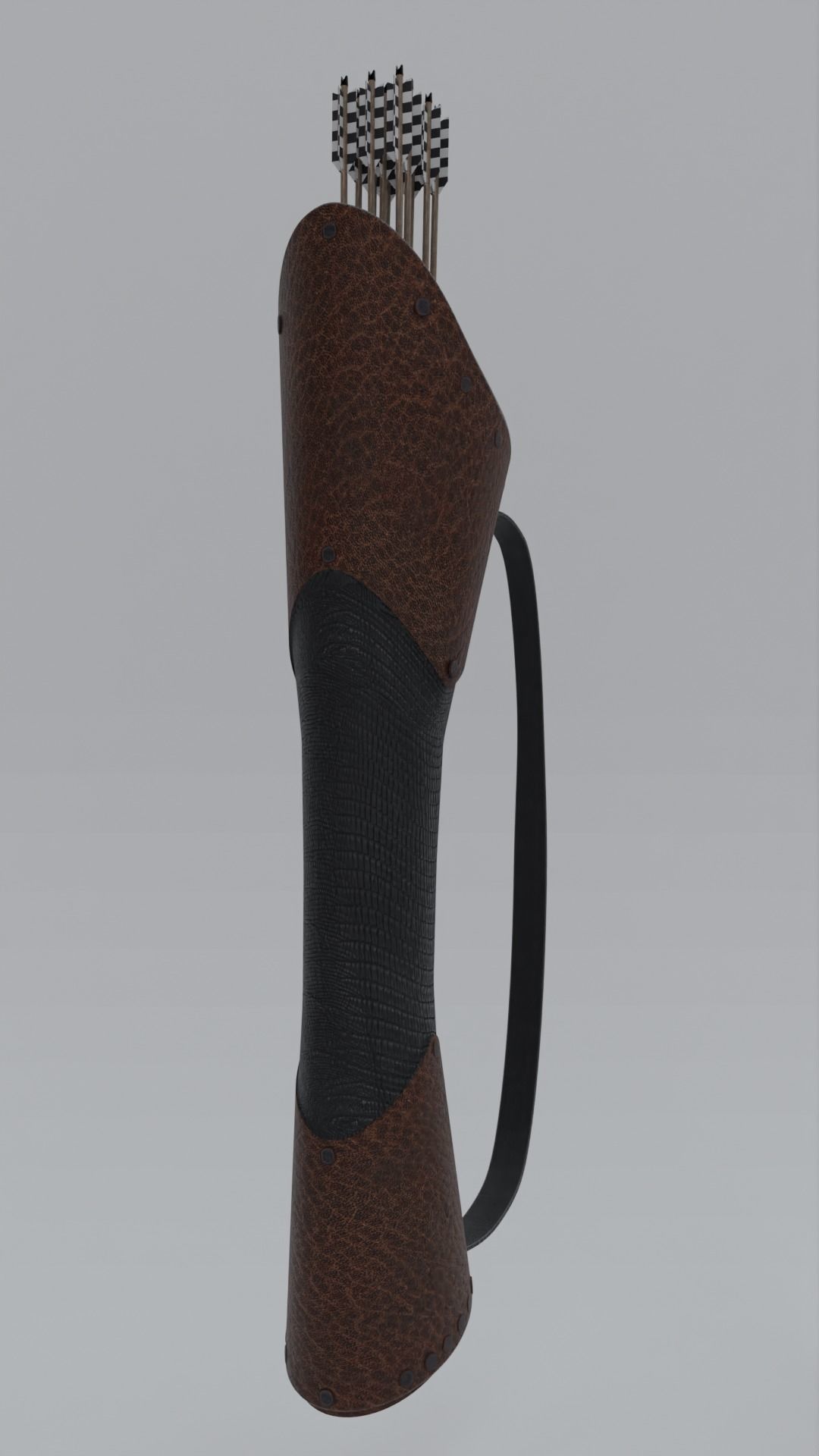 3D model Quiver Leather Black VR / AR / low-poly | CGTrader