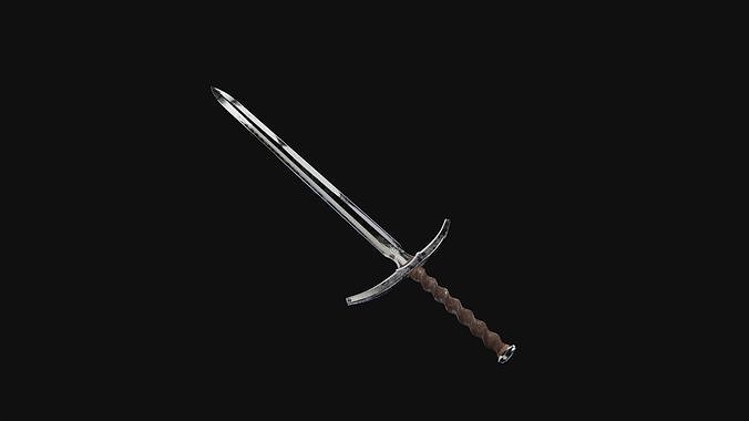 3D model Standard Longsword VR / AR / low-poly | CGTrader