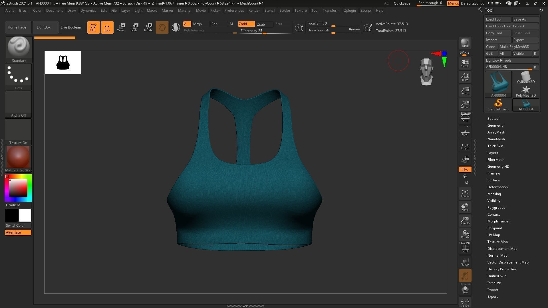 Sporty Classic BRA for Women free VR / AR / low-poly 3D model | CGTrader