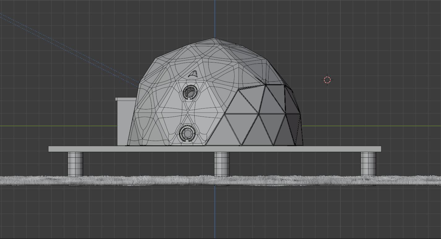 Geodesic dome 3D model | CGTrader
