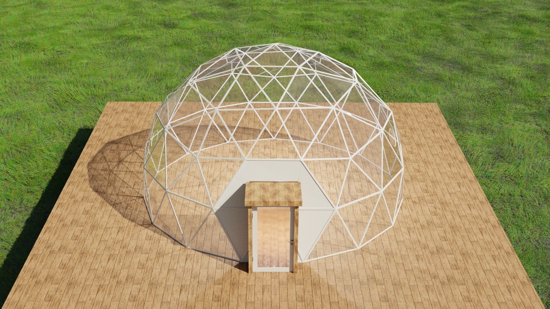 Geodesic dome 3D model | CGTrader