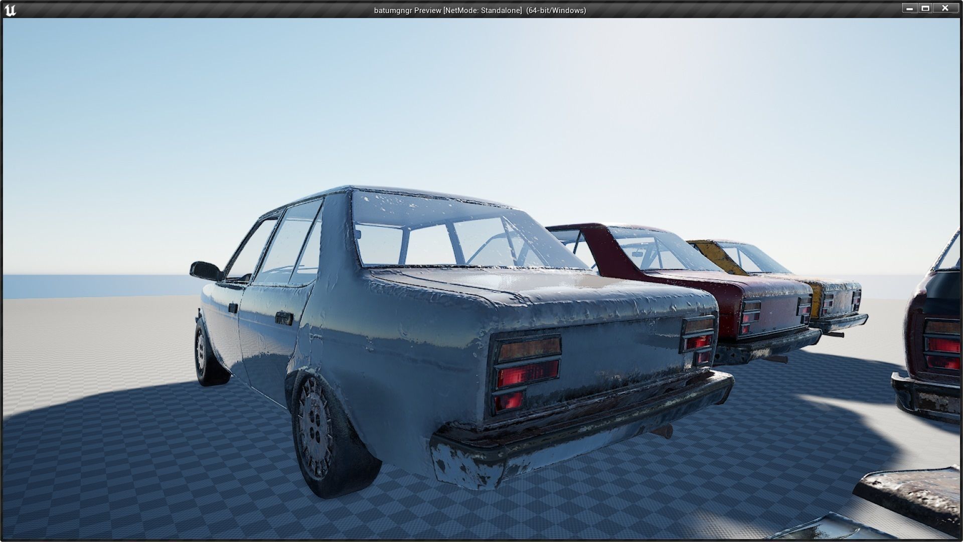 Rust Car V1 Game Proje EU4 3D model rigged | CGTrader