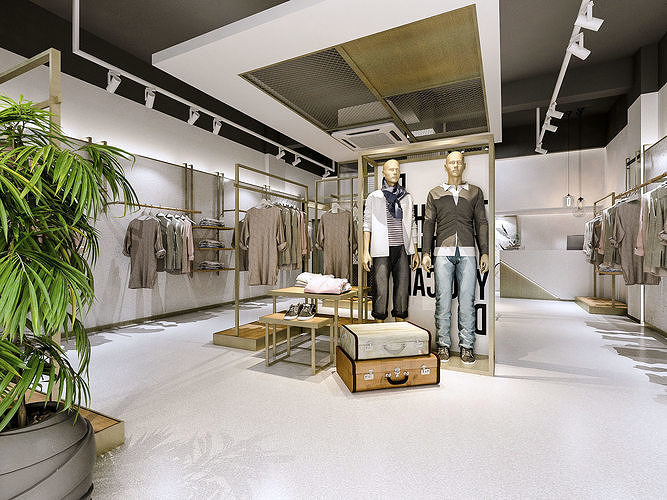 clothing store shop 3D model | CGTrader