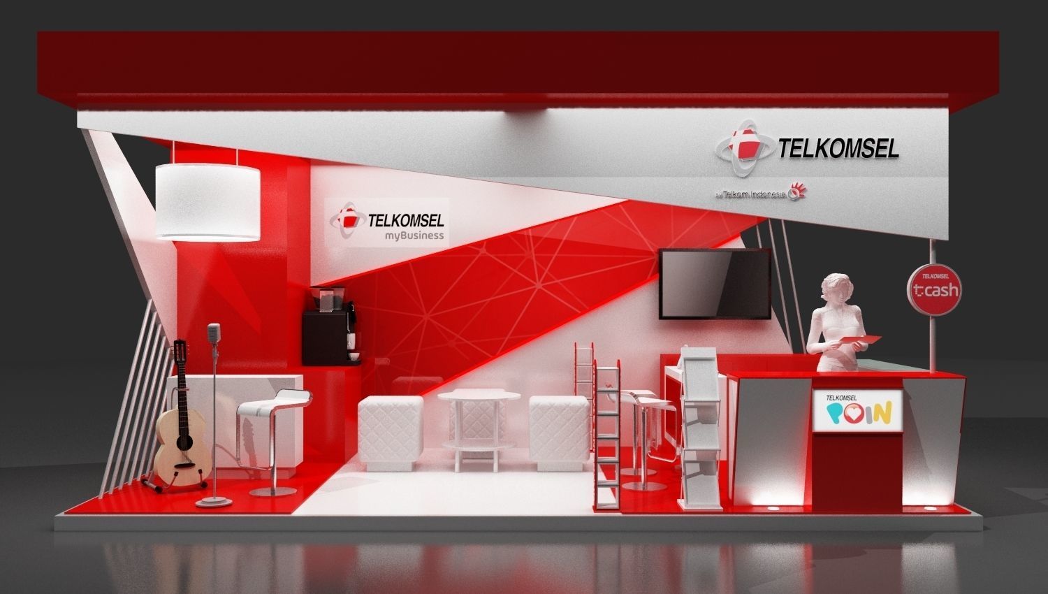 Trade Show Booth Package 3D model | CGTrader