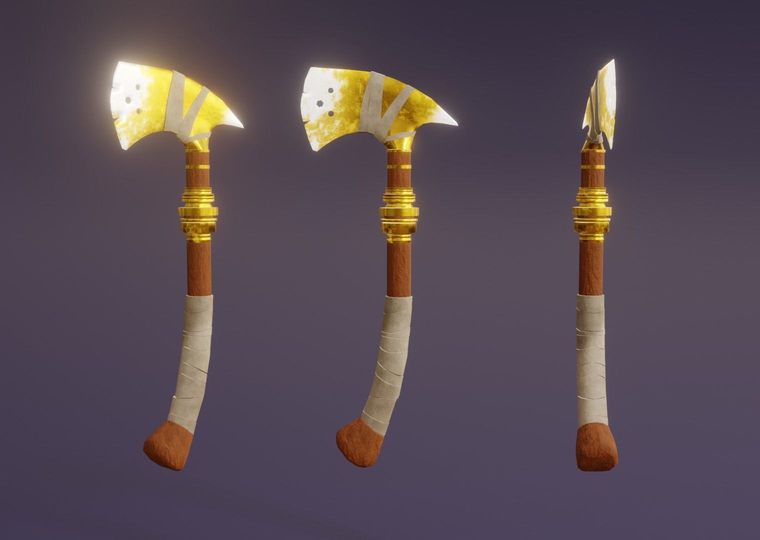 3D model Light Axe - Holy Axe - Model 01 VR / AR / low-poly | CGTrader