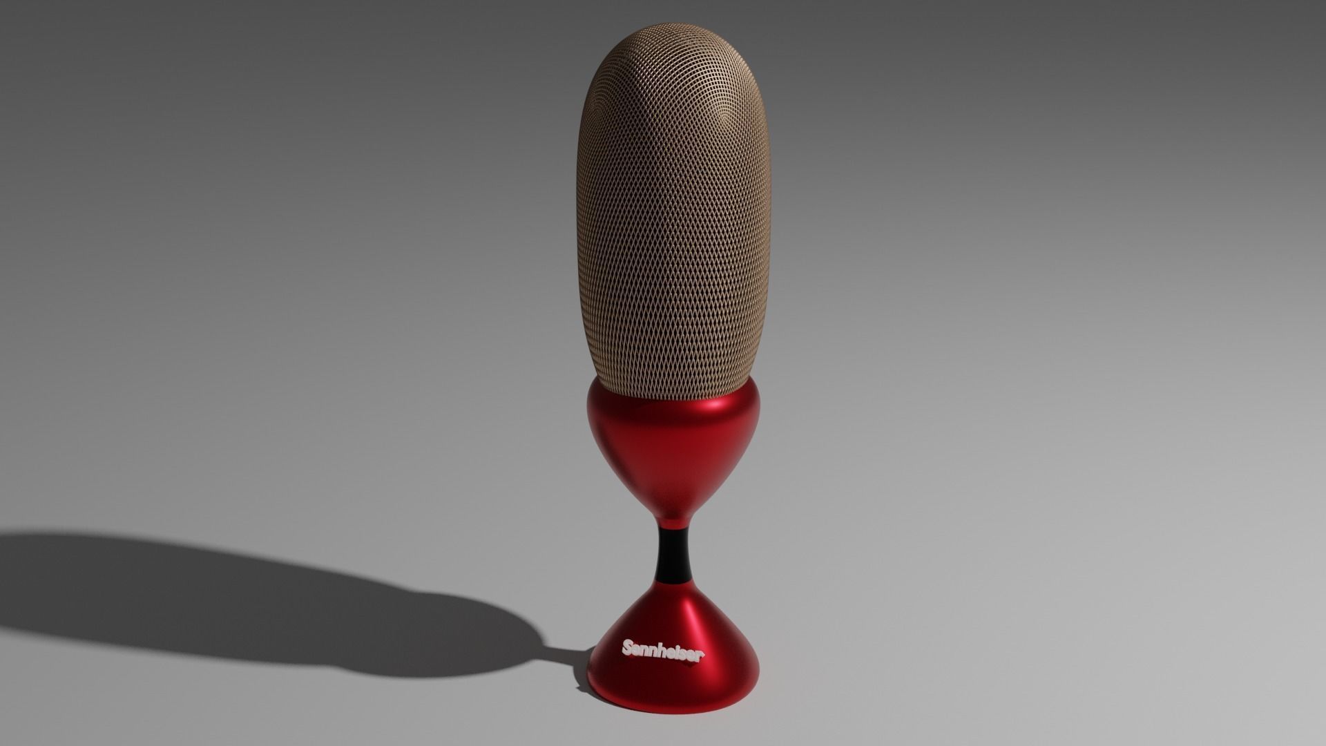 studio mic 3D model animated | CGTrader