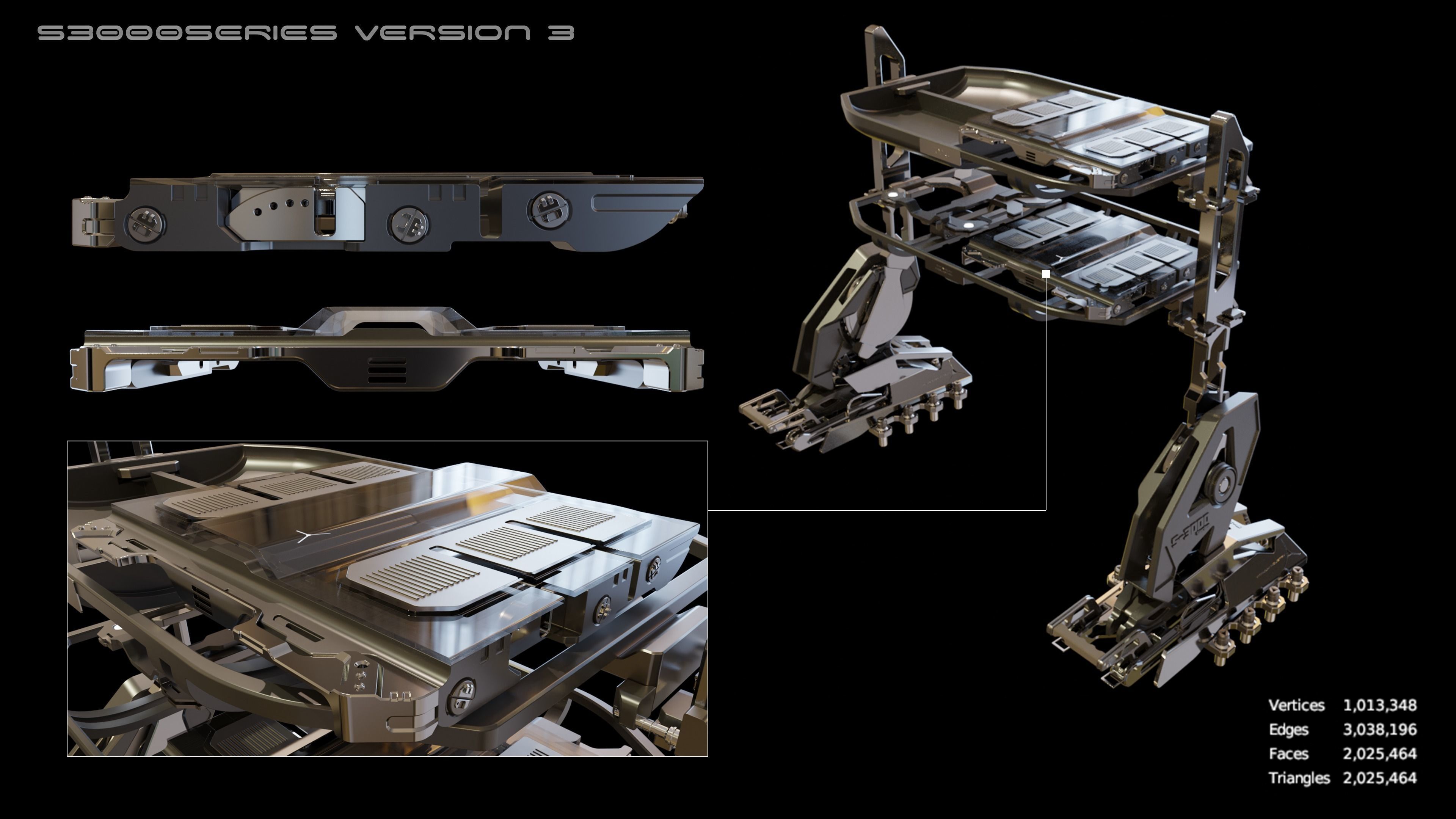 Sci-Fi Computer Station 3D model | CGTrader