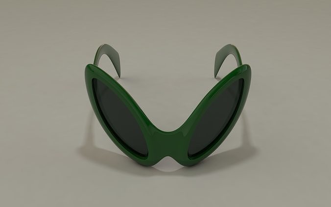 Alien Glasses 3D model 3D printable | CGTrader