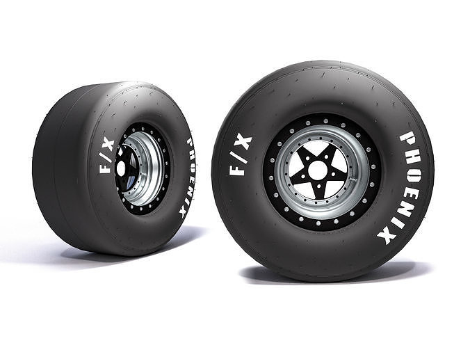 Drag Wheel rear 3D model | CGTrader