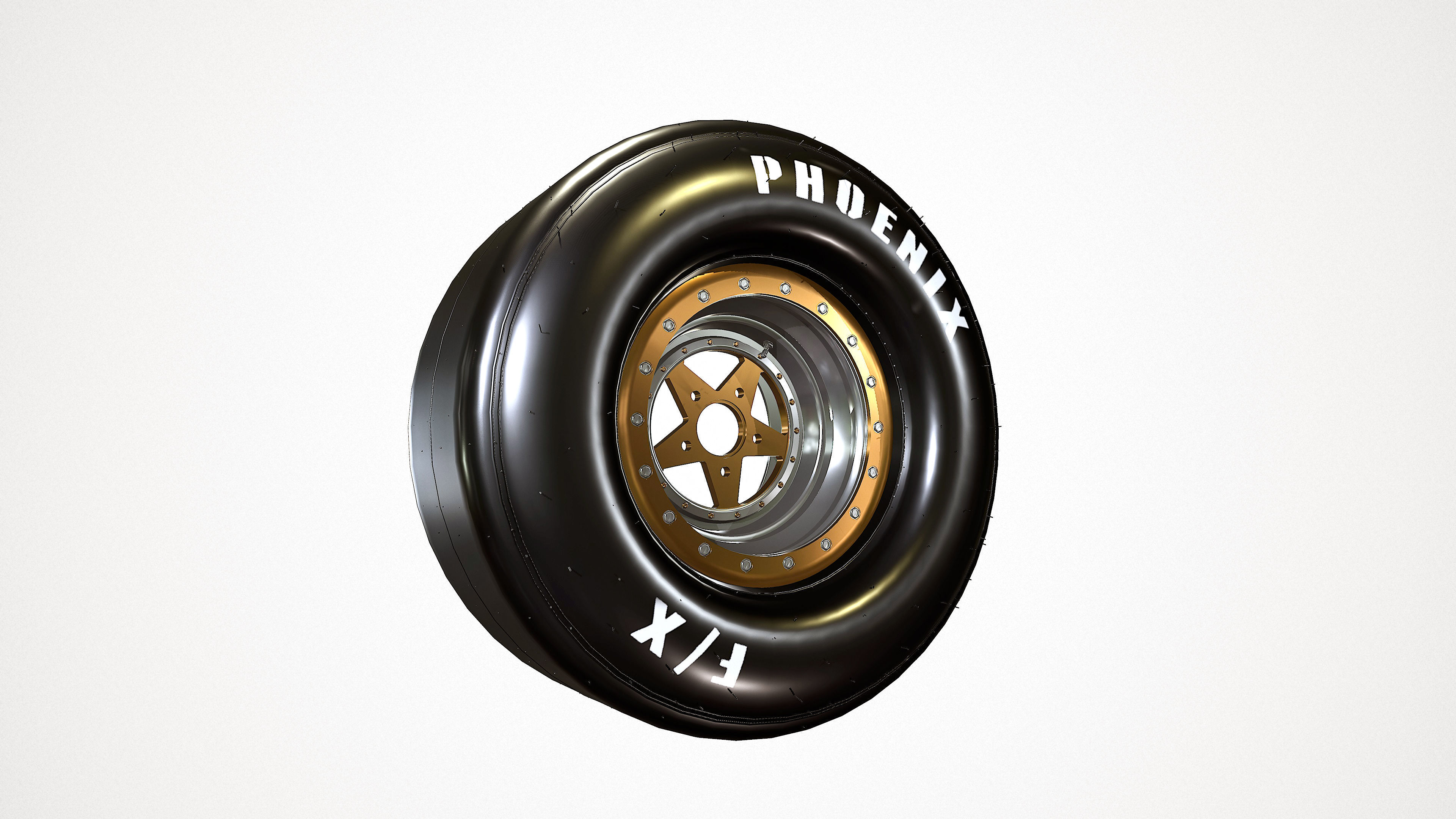 Drag Wheel rear 3D model | CGTrader