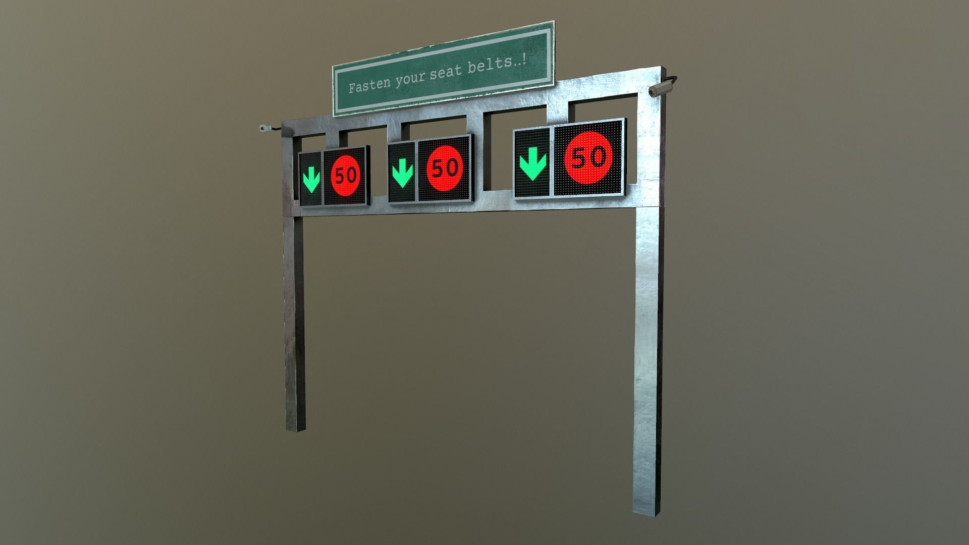3D model Big Traffic Sign VR / AR / low-poly | CGTrader
