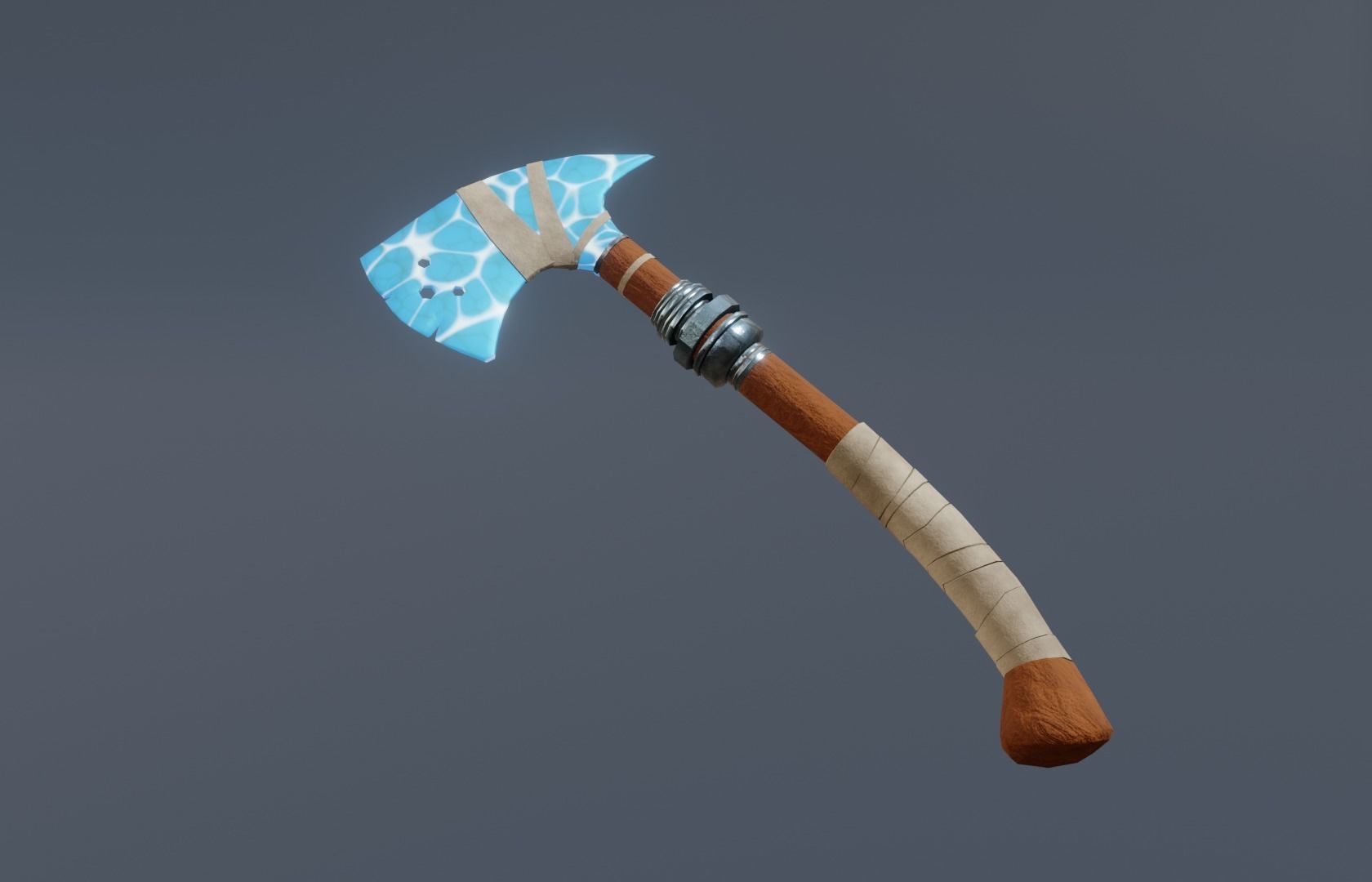 3D model Water axe - Elemental axe - model 01 VR / AR / low-poly | CGTrader