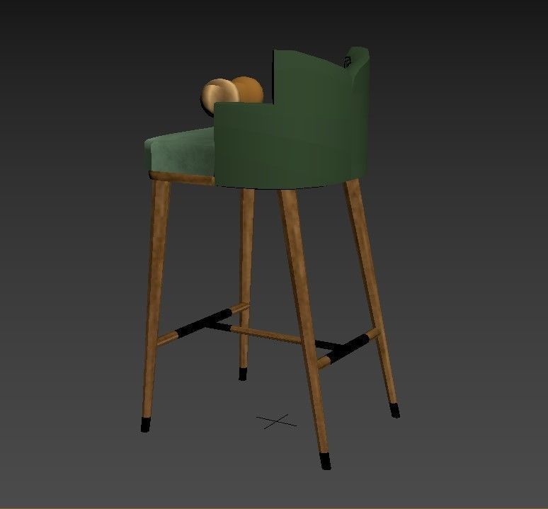 Ervin Bar Chair by Mezzo Collection 3D model | CGTrader