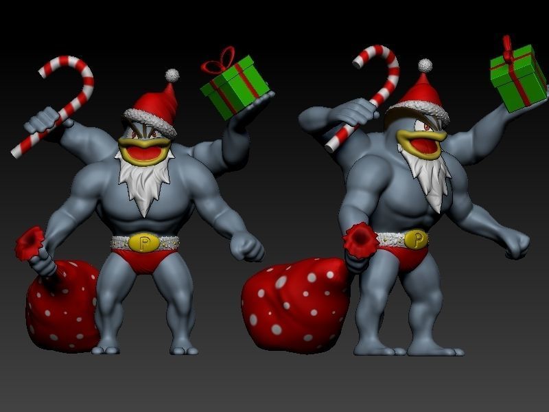 Pokemon Machamp Christmas 3D model 3D printable | CGTrader