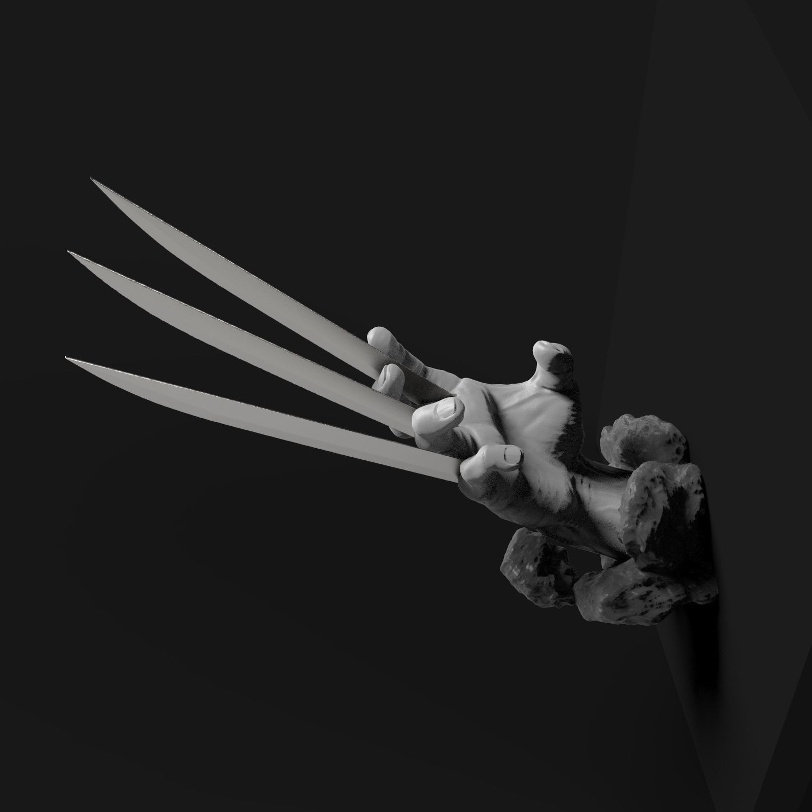 Wolverine hand 3D model 3D printable | CGTrader