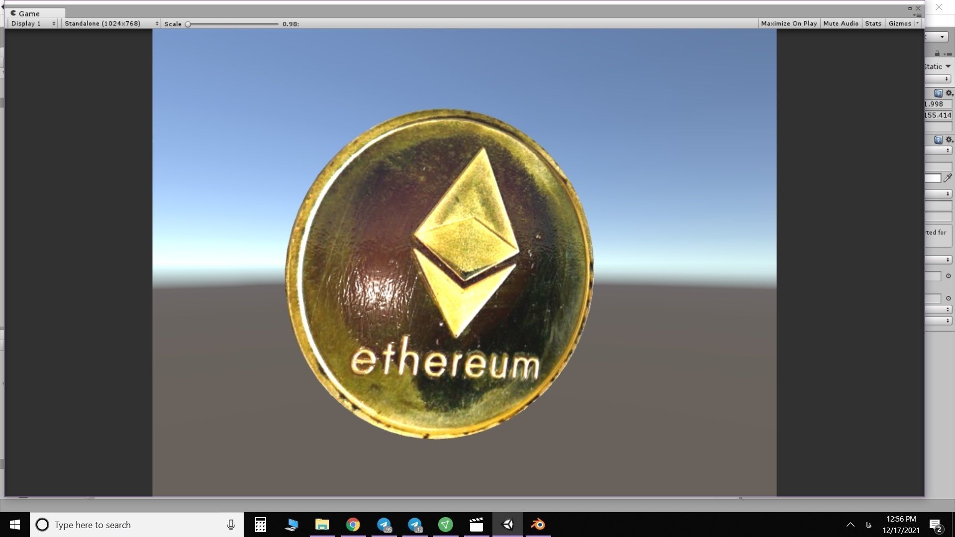 3D model Ethereum coin - ETH VR / AR / low-poly | CGTrader