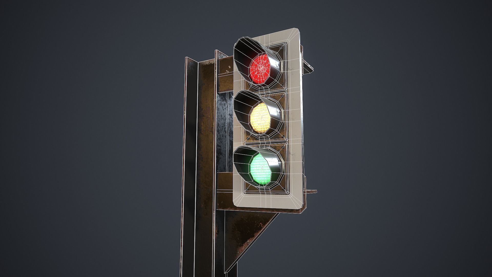 3D model Traffic Light VR / AR / low-poly | CGTrader