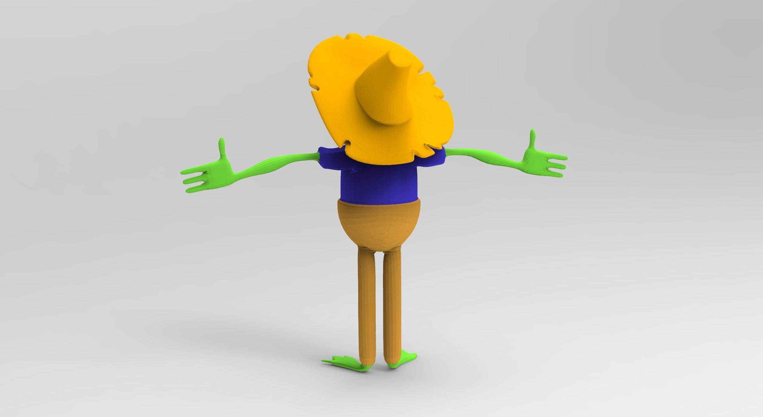 3D model frog T pose VR / AR / low-poly | CGTrader
