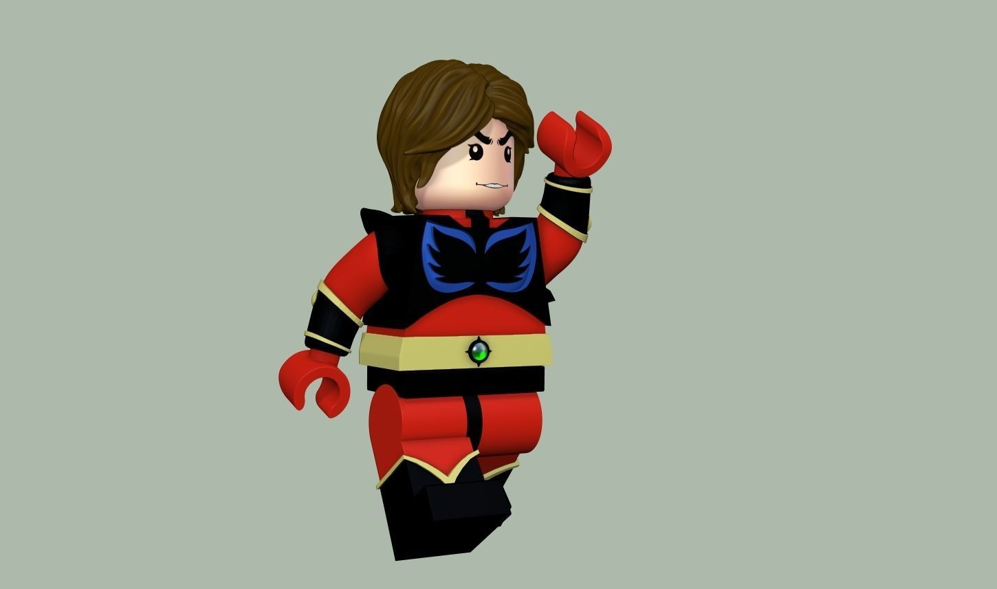 Duke Fleed Minifigure Lego Actarus Grendizer Goldorak Goldrake 3D model ...