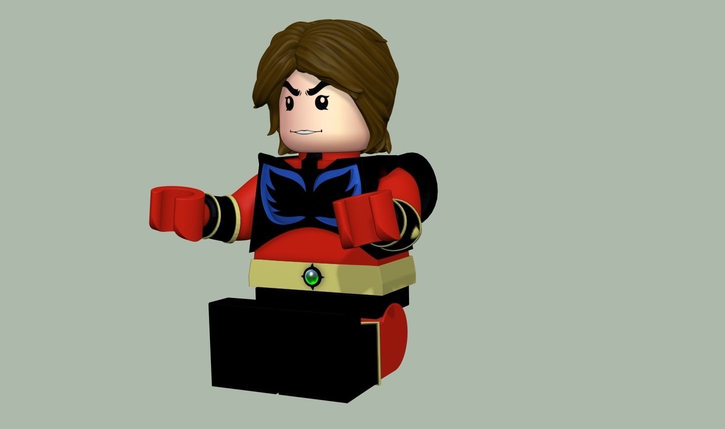 Duke Fleed Minifigure Lego Actarus Grendizer Goldorak Goldrake 3D model ...