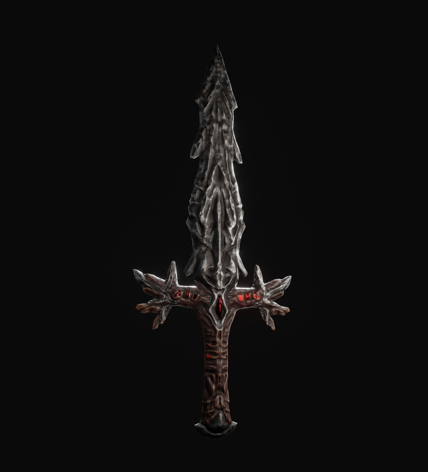 3D model Exotic dark dagger VR / AR / low-poly | CGTrader