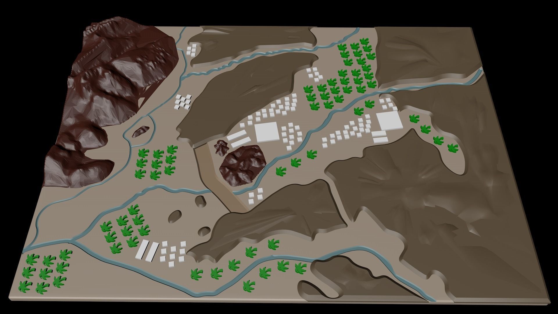 Medina Yathrib In The Old Days 3D model 3D printable | CGTrader