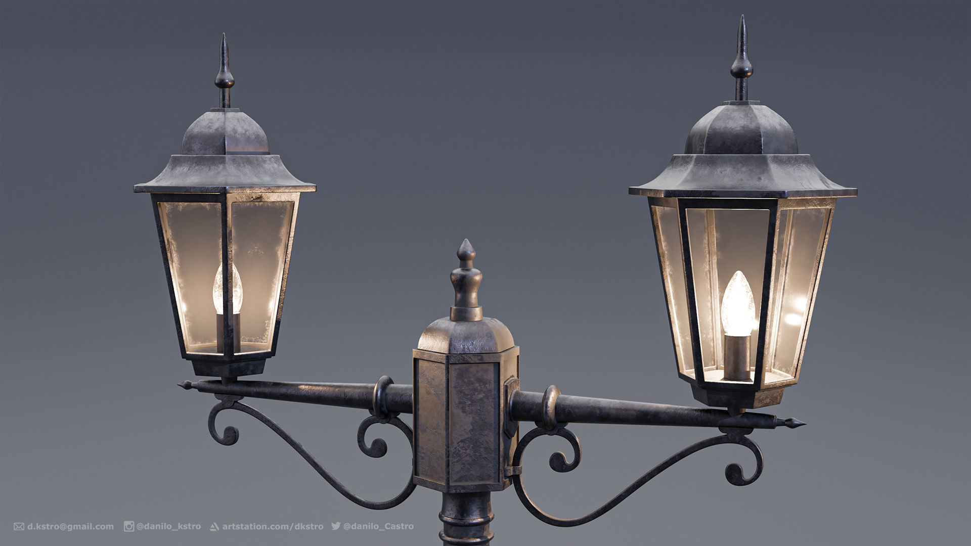 Classic LampPost - 3D model 3D model | CGTrader