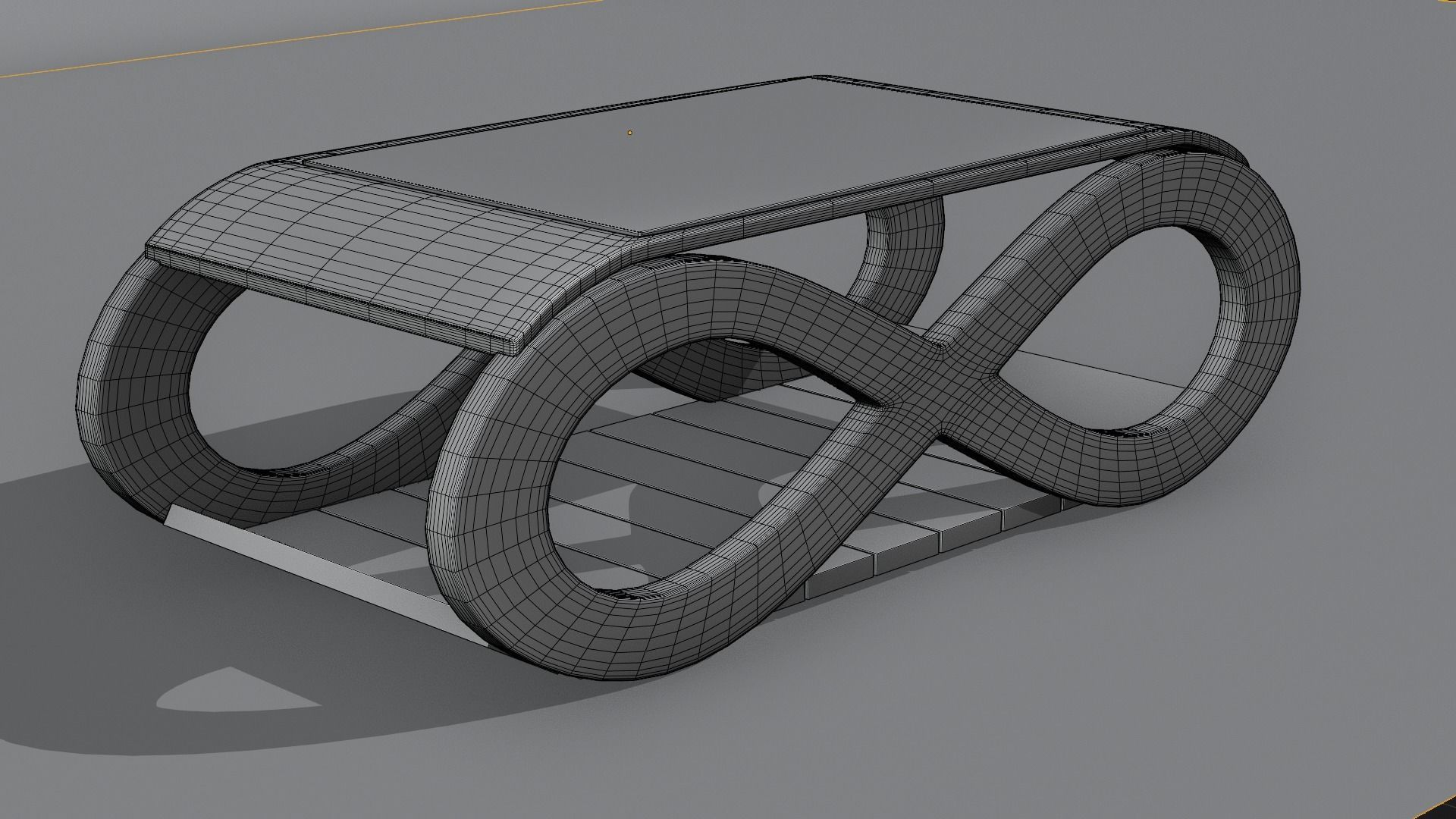 3D model INFINITY-SHAPED DESIGNER TABLE VR / AR / low-poly | CGTrader