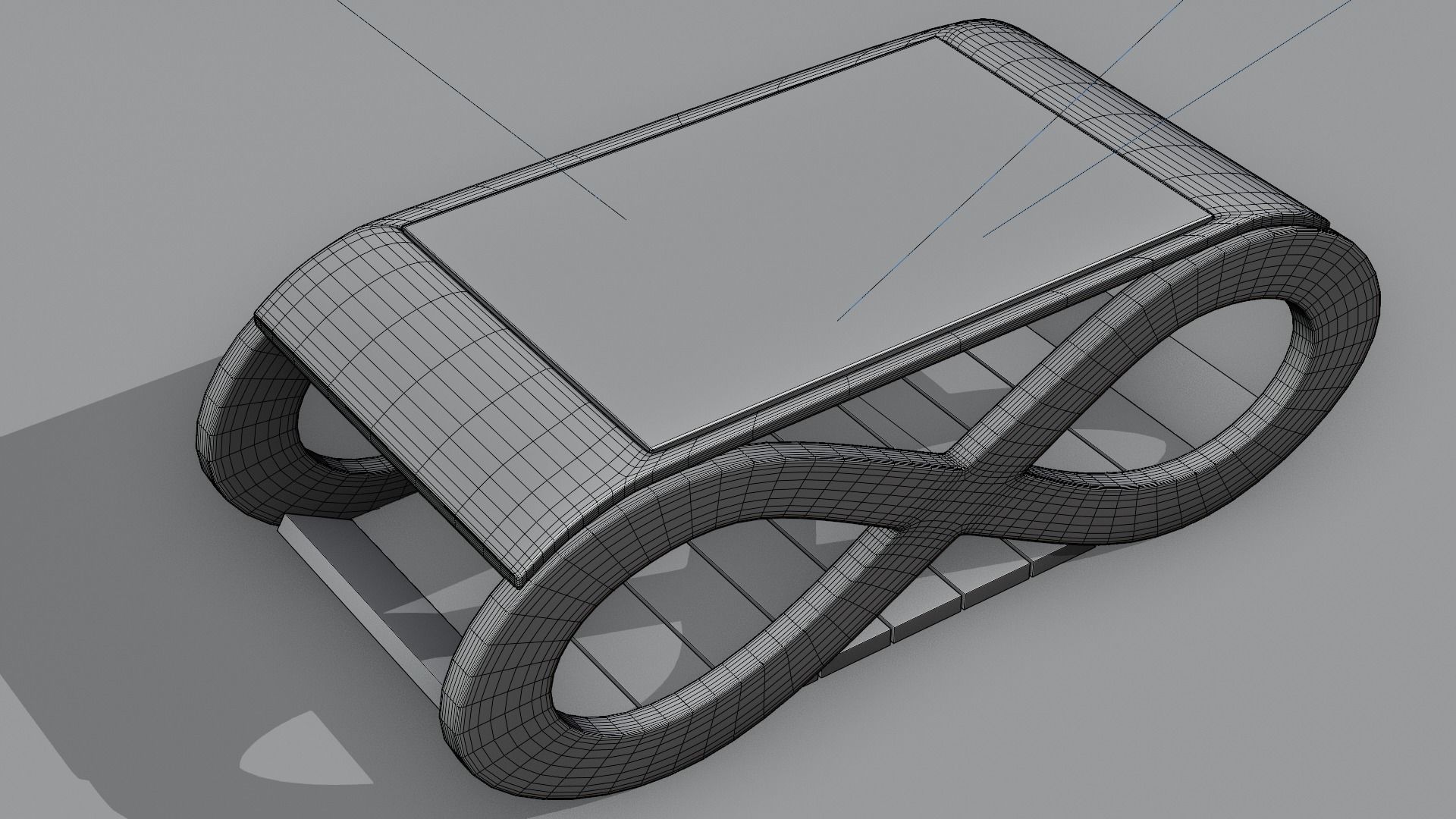 3D model INFINITY-SHAPED DESIGNER TABLE VR / AR / low-poly | CGTrader