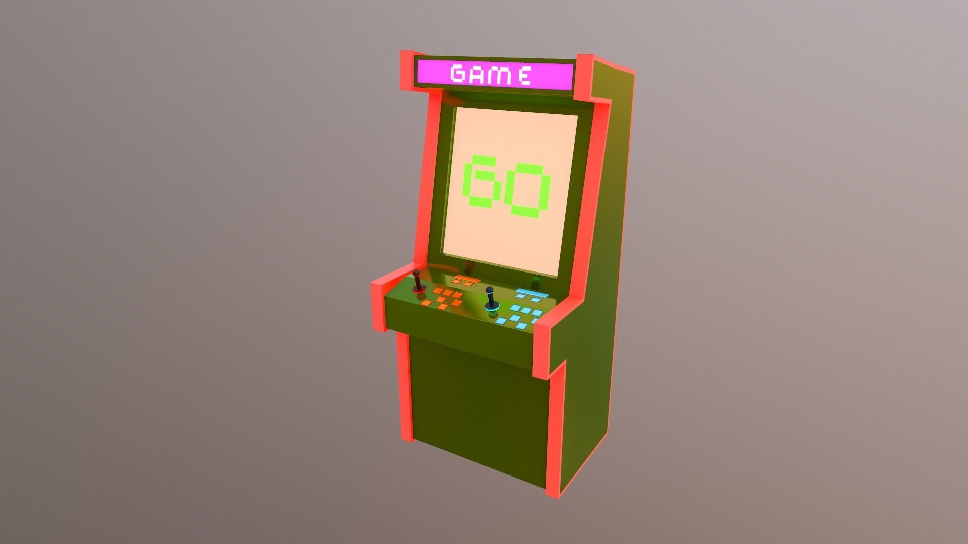 Low Poly Arcade free VR / AR / low-poly 3D model | CGTrader