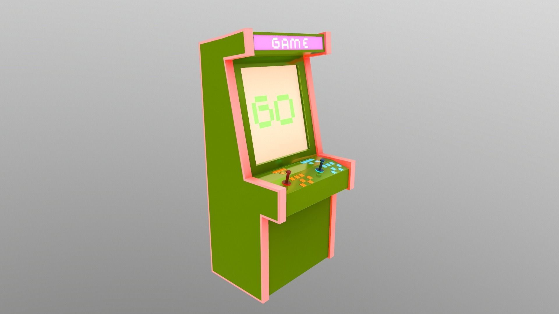 Low Poly Arcade free VR / AR / low-poly 3D model | CGTrader