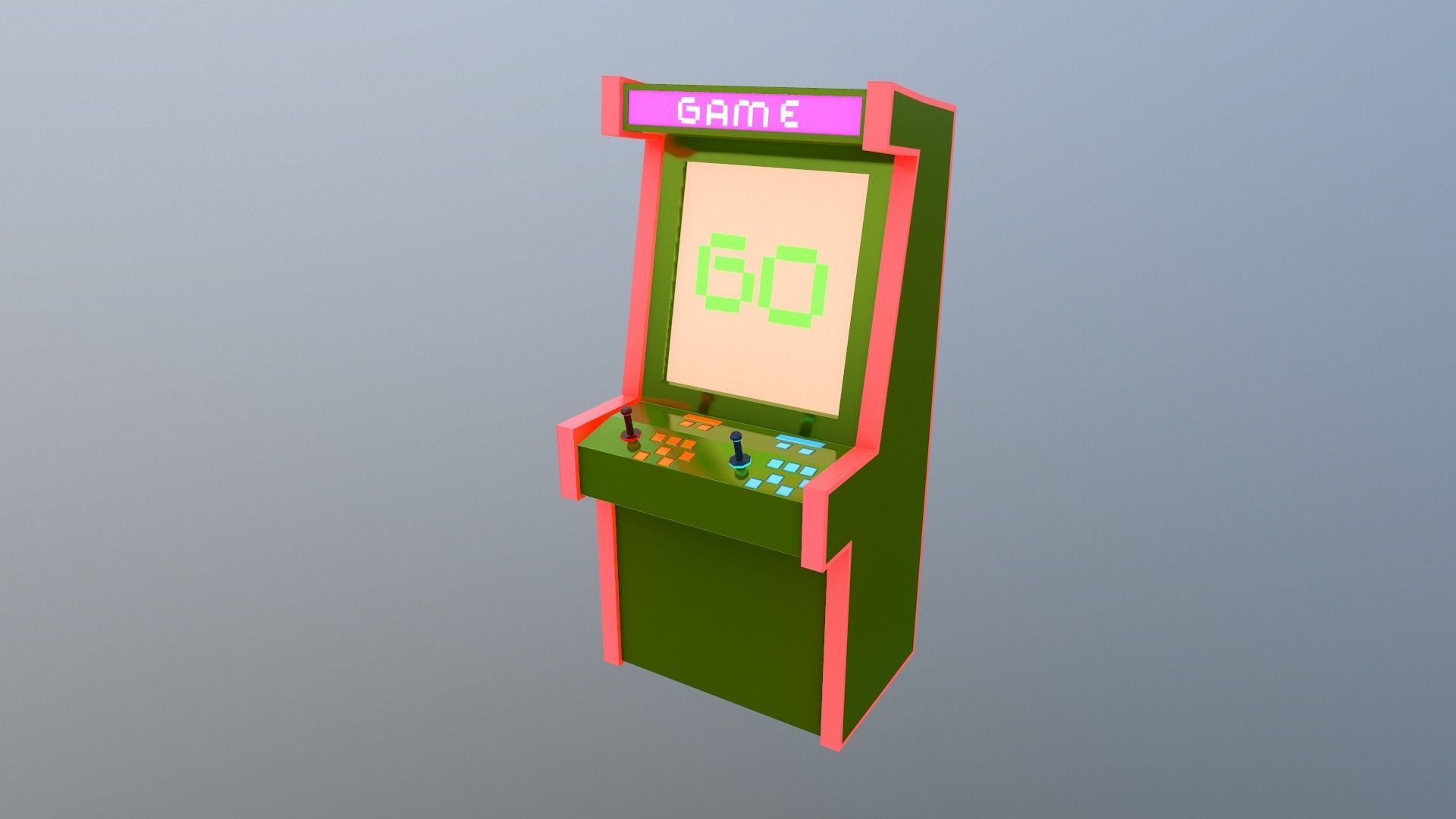 Low Poly Arcade free VR / AR / low-poly 3D model | CGTrader