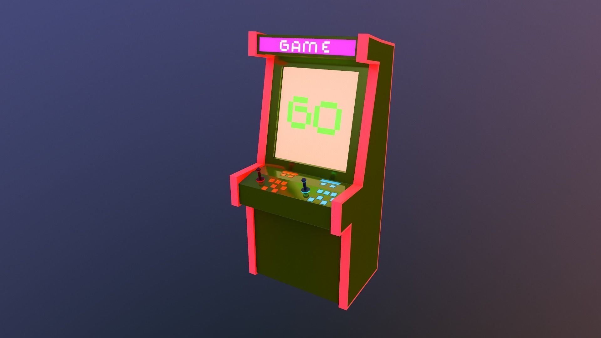 Low Poly Arcade free VR / AR / low-poly 3D model | CGTrader