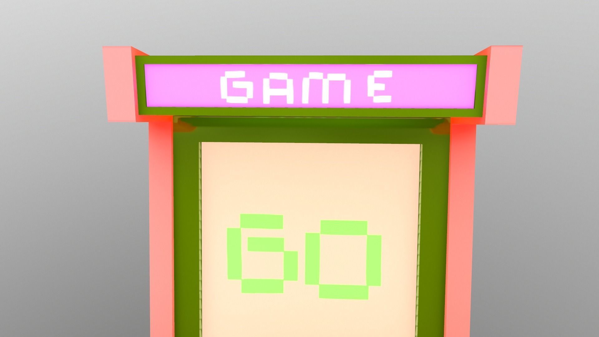 Low Poly Arcade retro game machine free VR / AR / low-poly 3D model ...