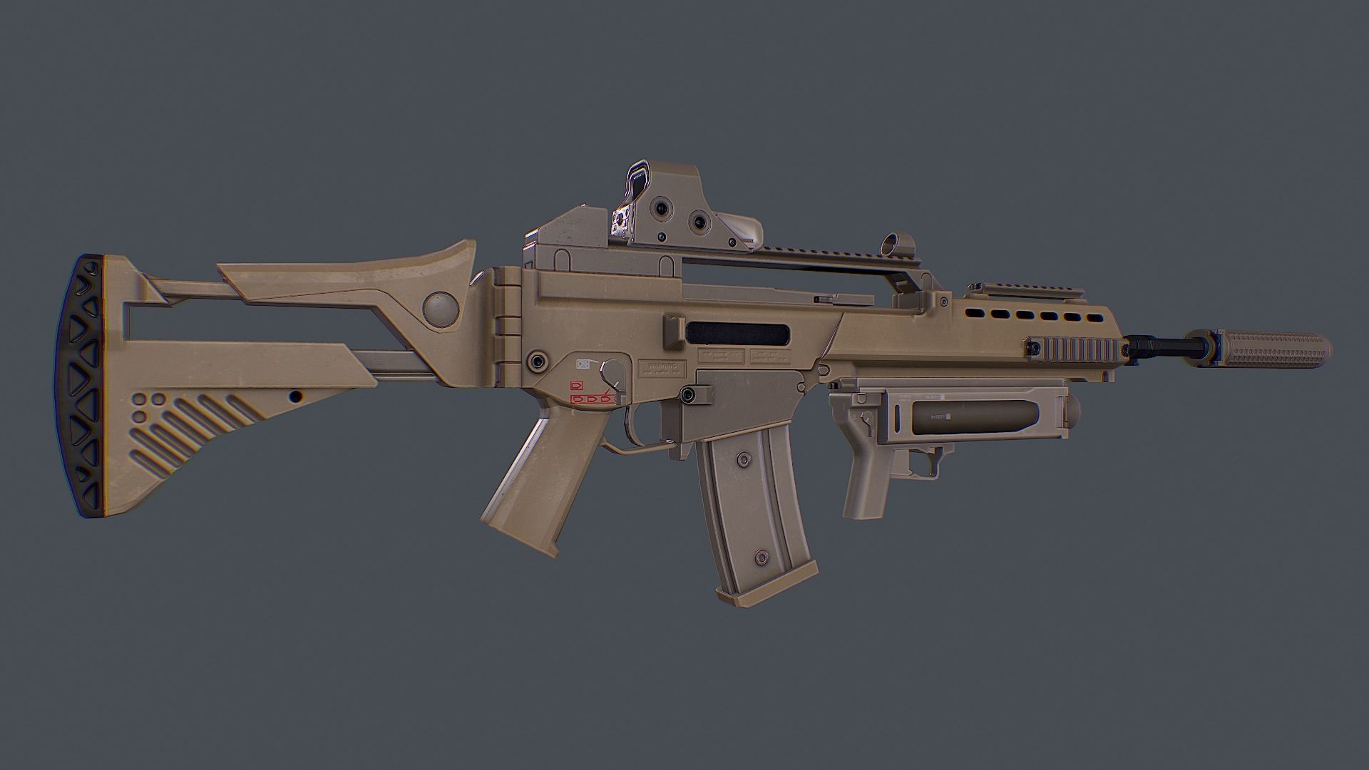 3D model G36A3 Modification Pack VR / AR / low-poly | CGTrader