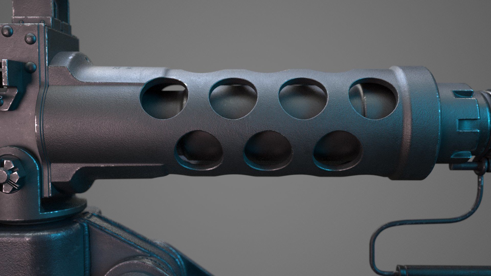 M2 Browning 50 CAL Machine Gun HQ 3D model | CGTrader