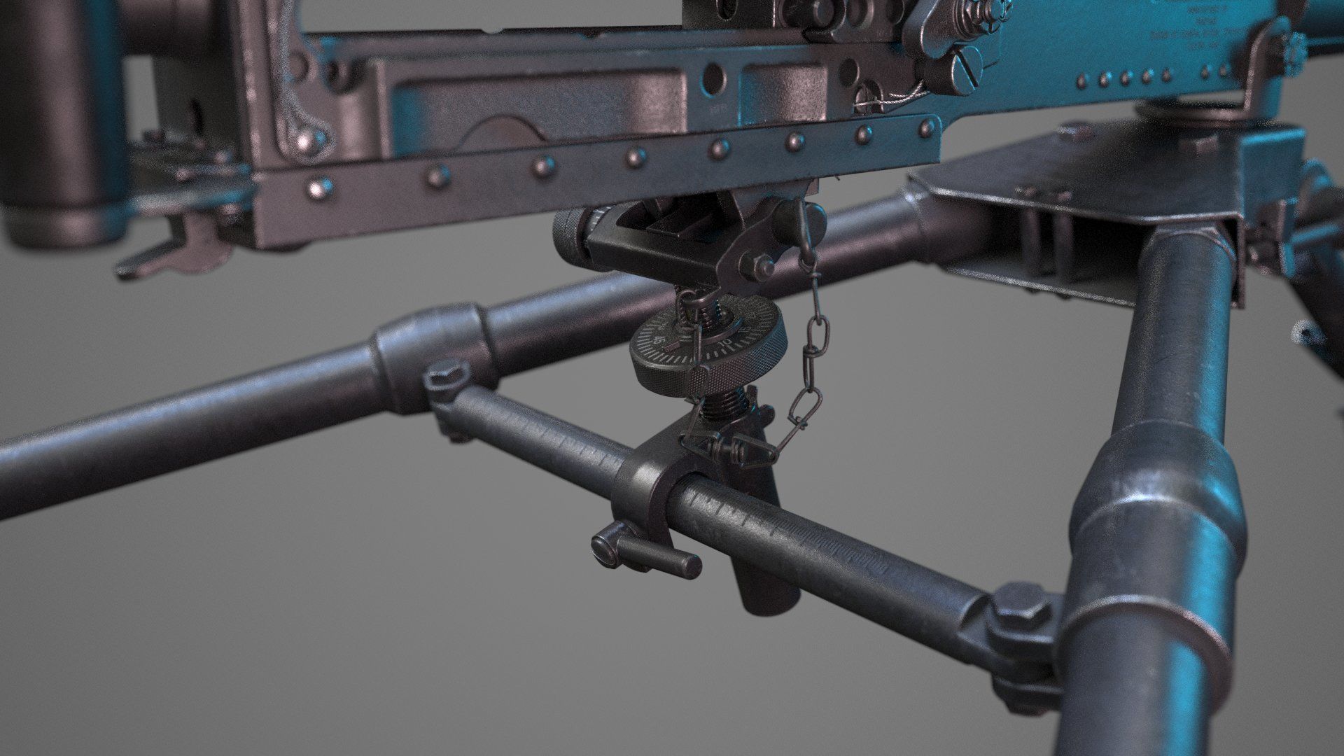 M2 Browning 50 CAL Machine Gun HQ 3D model | CGTrader