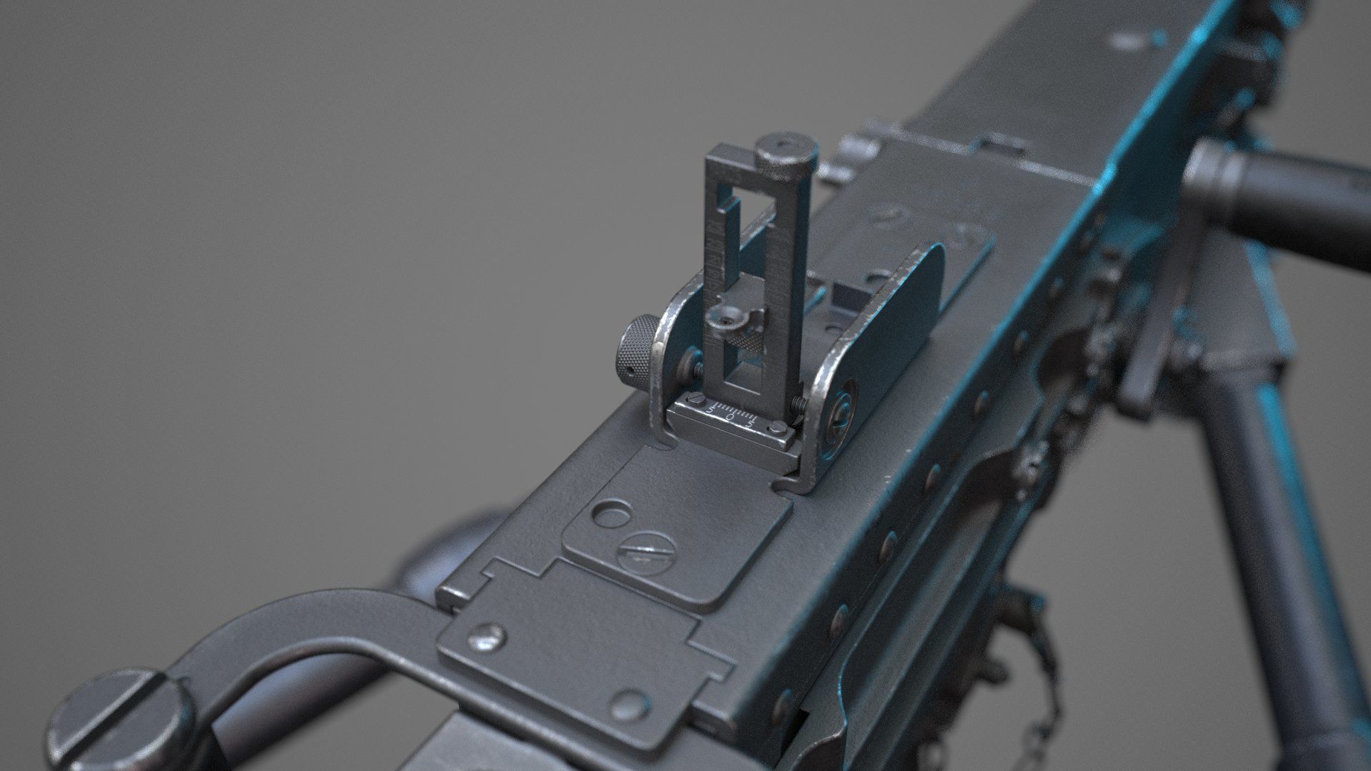 M2 Browning 50 CAL Machine Gun HQ 3D model | CGTrader