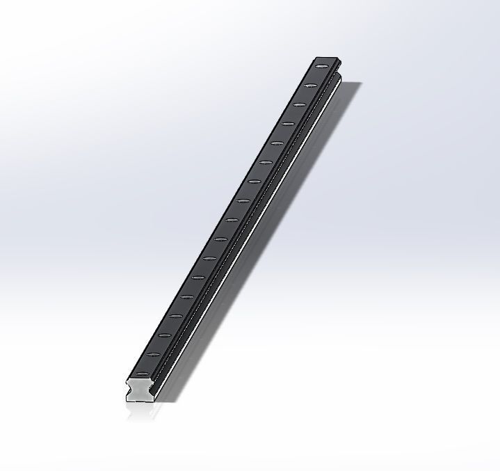 Mount Linear Bearing and Rail 15mm 3D model animated rigged | CGTrader