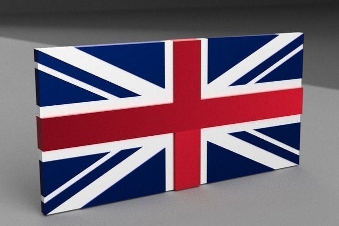 United Kingdom 3d flag free 3D model | CGTrader