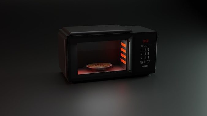 microwave 3d oven free 3D model | CGTrader