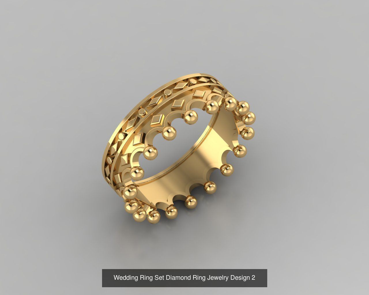 Wedding Ring Set Diamond Ring Packets Jewelry Design 3D Model ...