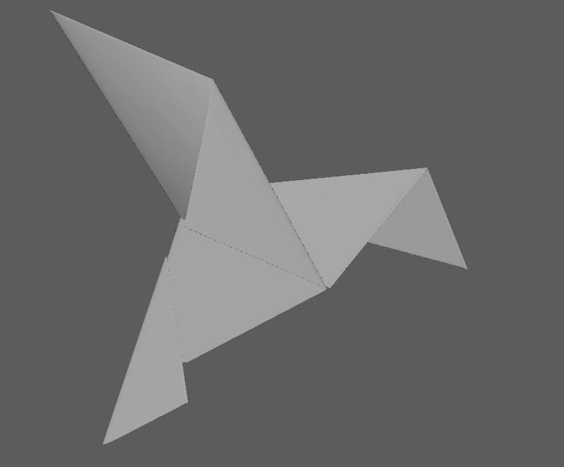 3D model Origami bird model VR / AR / low-poly | CGTrader