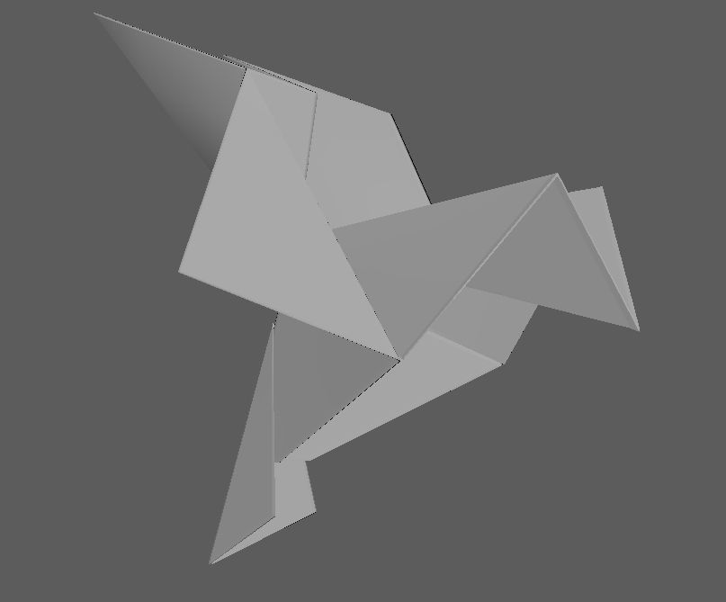 3D model Origami bird model VR / AR / low-poly | CGTrader
