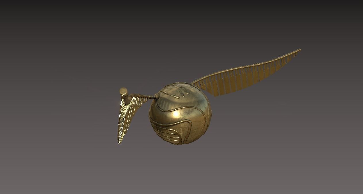 Golden Snitch Pbr free VR / AR / low-poly 3D model | CGTrader